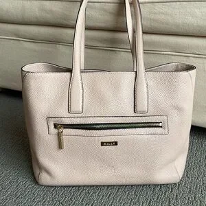 Milly | Bags | Milly Astor Blush Leather Tote | Poshmark